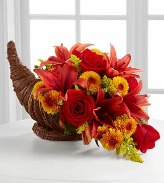 Harvest Cornucopia - Royal Fleur Florist - Same Day Flower Delivery