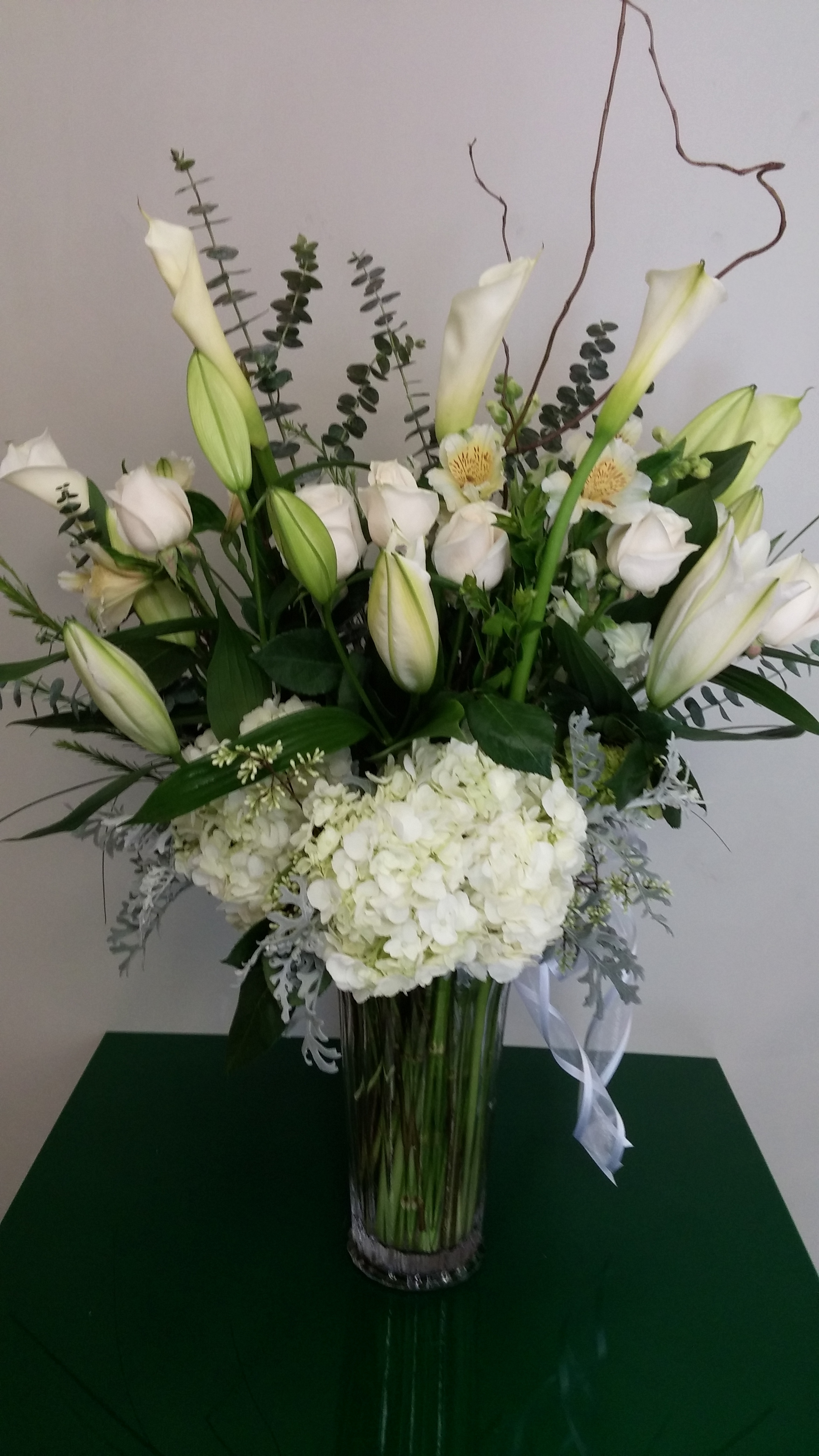White Purity Bouquet - Royal Fleur Florist - Same Day Flower Delivery
