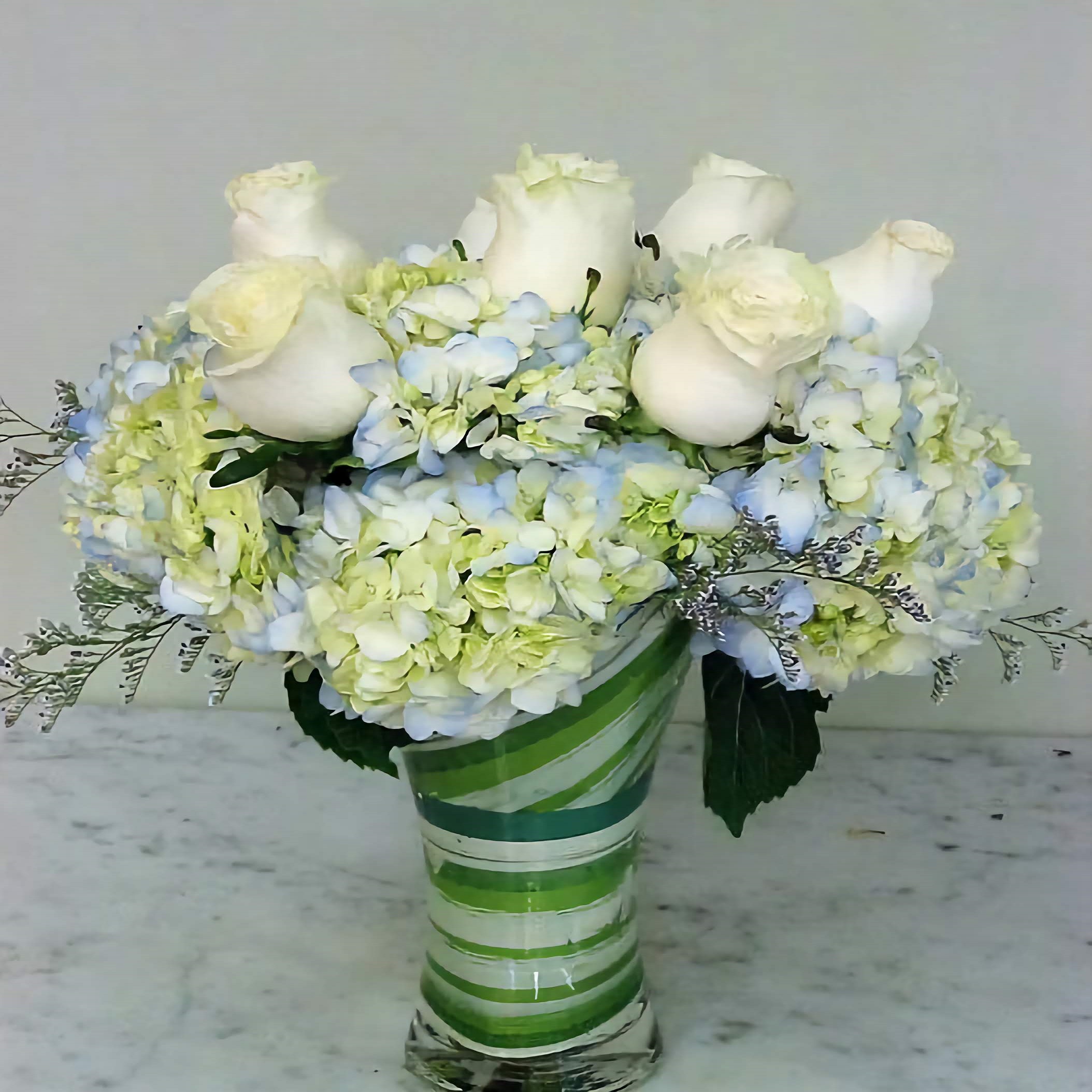 Eternal Blue Bouquet - Royal Fleur Florist
