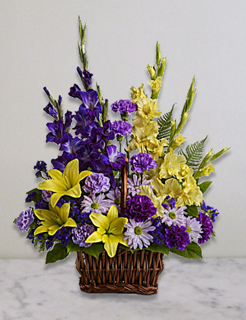 Basket of Memories Flowers - $189.99 - Royal Fleur Florist - Larkspur ...